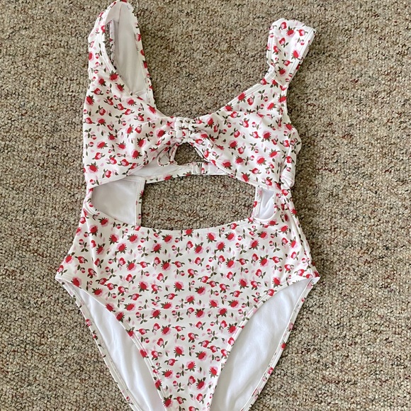 Target | Swim | One Piece Floral Bathing Suit With Cut Outs | Poshmark